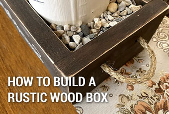 How to Build a Rustic Wood Centerpiece Box - Coastal Creators